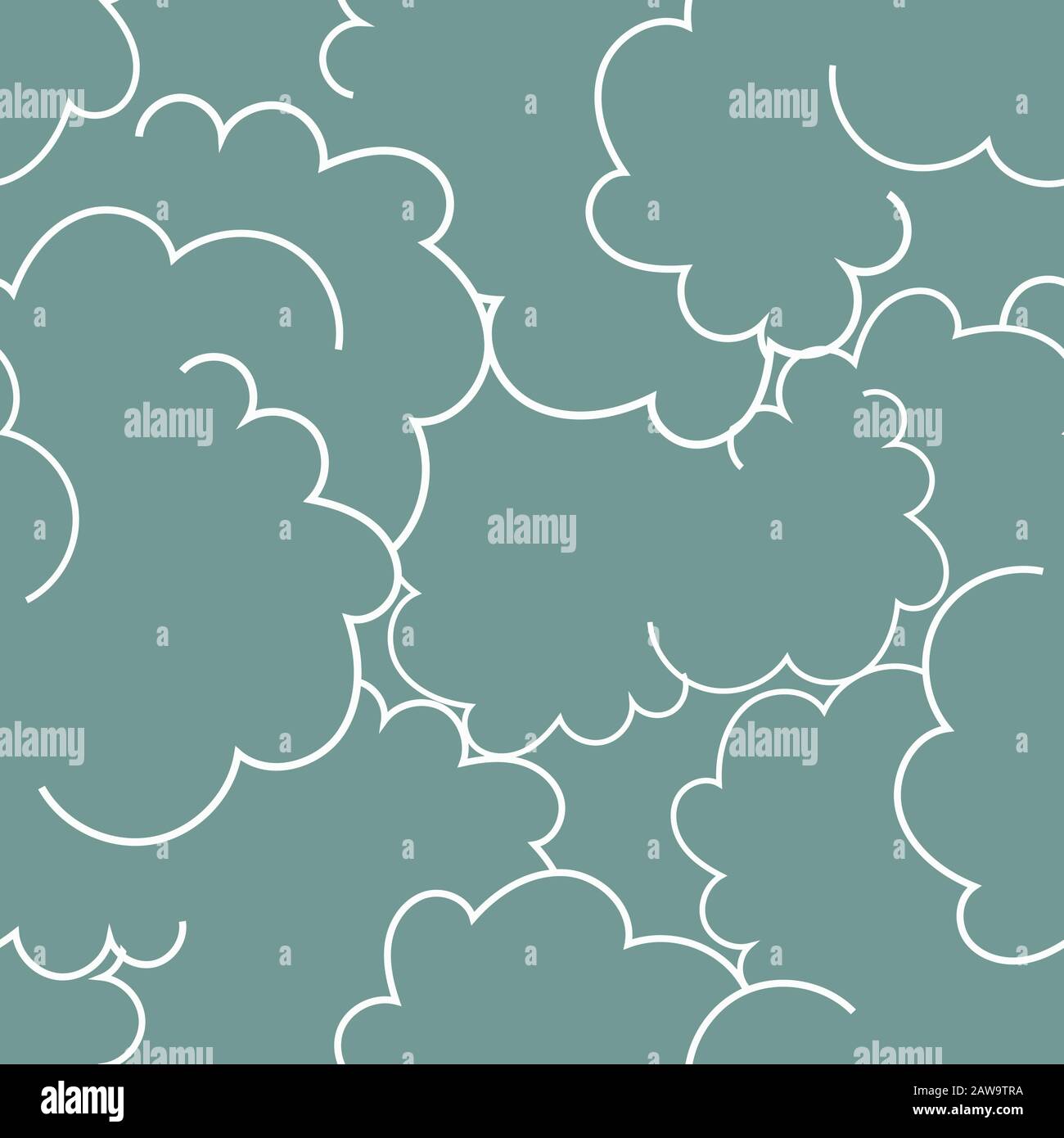smoky clouds seamless vector pattern in muted colors Stock Vector Image ...