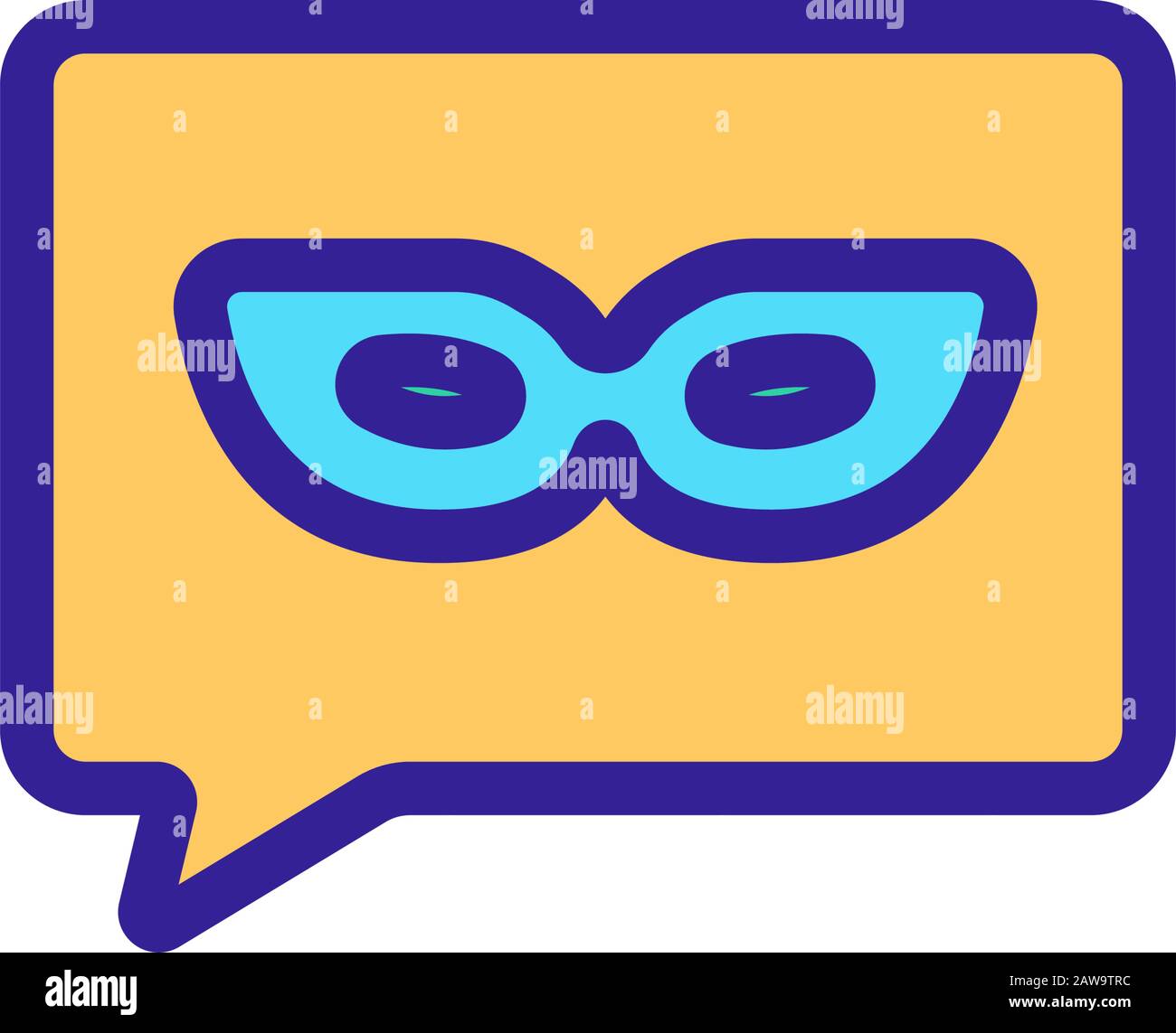 Hidden user internet icon vector. Isolated contour symbol illustration ...