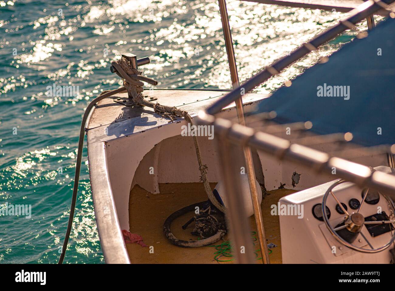 Bow of a boat Stock Photo - Alamy
