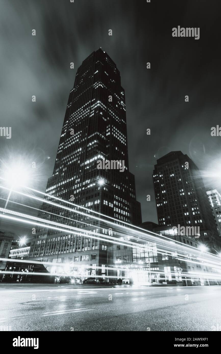 Key Tower in Cleveland Ohio at Night Stock Photo - Alamy