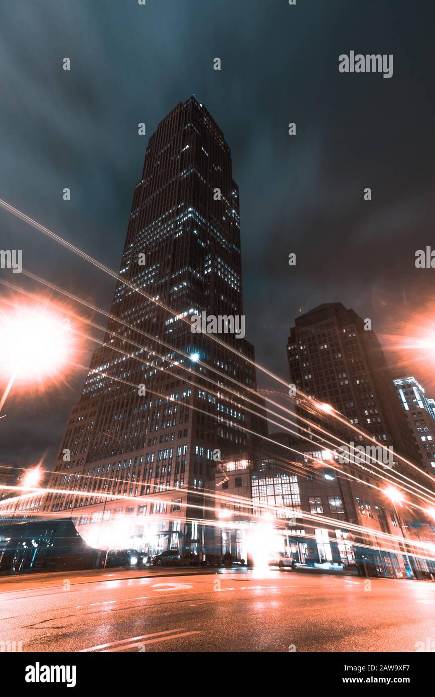 Key Tower in Cleveland Ohio at Night Stock Photo - Alamy