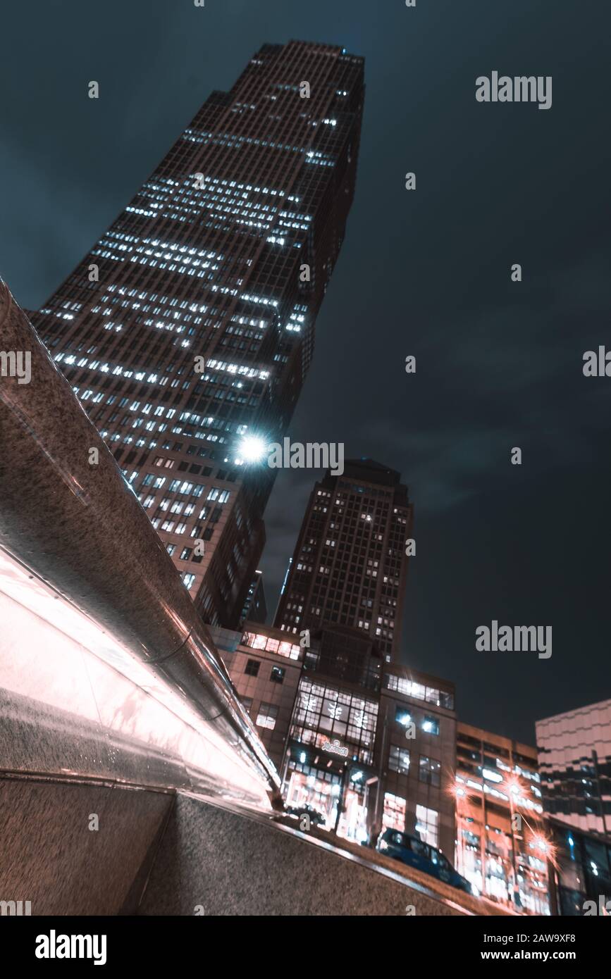 Key Tower in Cleveland Ohio at Night Stock Photo - Alamy