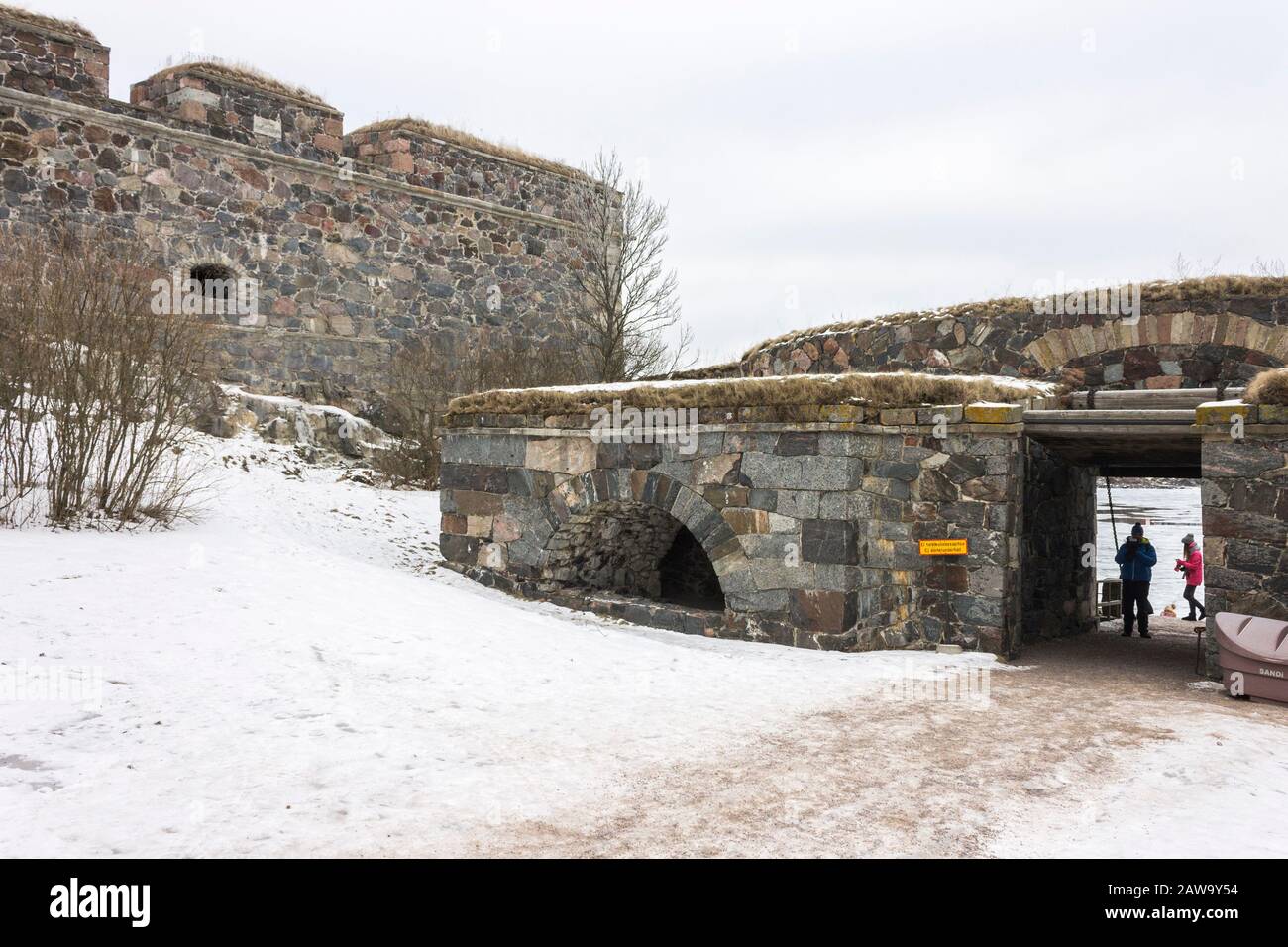Helsinki, Finland. Buildings and fortifications of the fortress island ...
