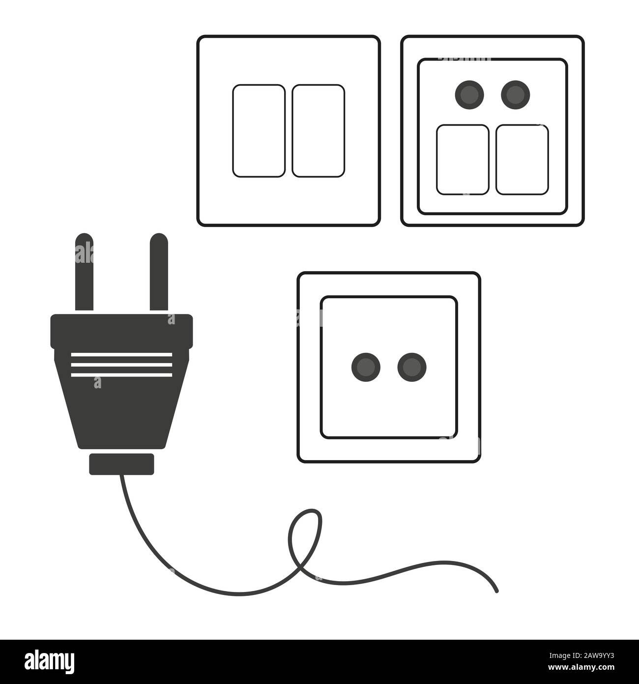 Wall socket uk Cut Out Stock Images & Pictures - Alamy