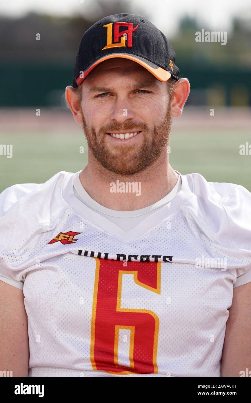 Los Angeles Wildcats punter Colton Schmidt (6) during practice ...