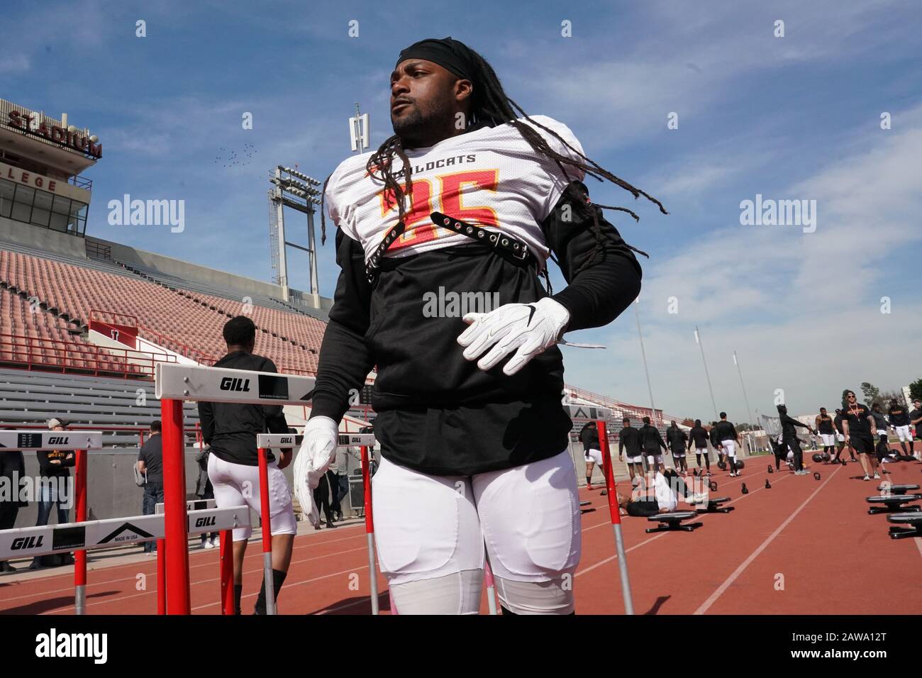 Los Angeles Wildcats running back Dujuan Harris (26) during practice ...