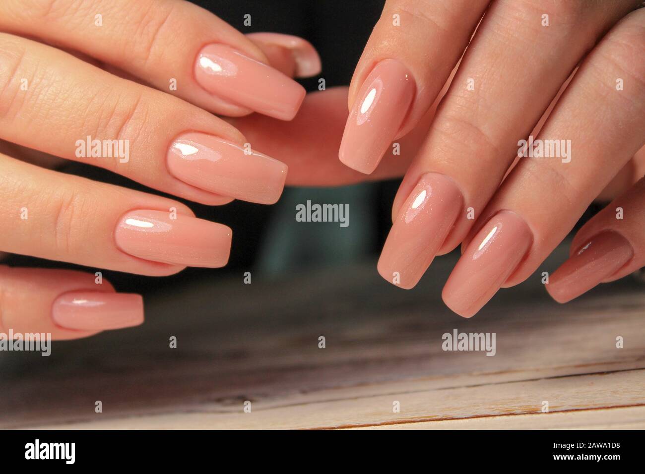 The refined beautiful female fingers Stock Photo - Alamy