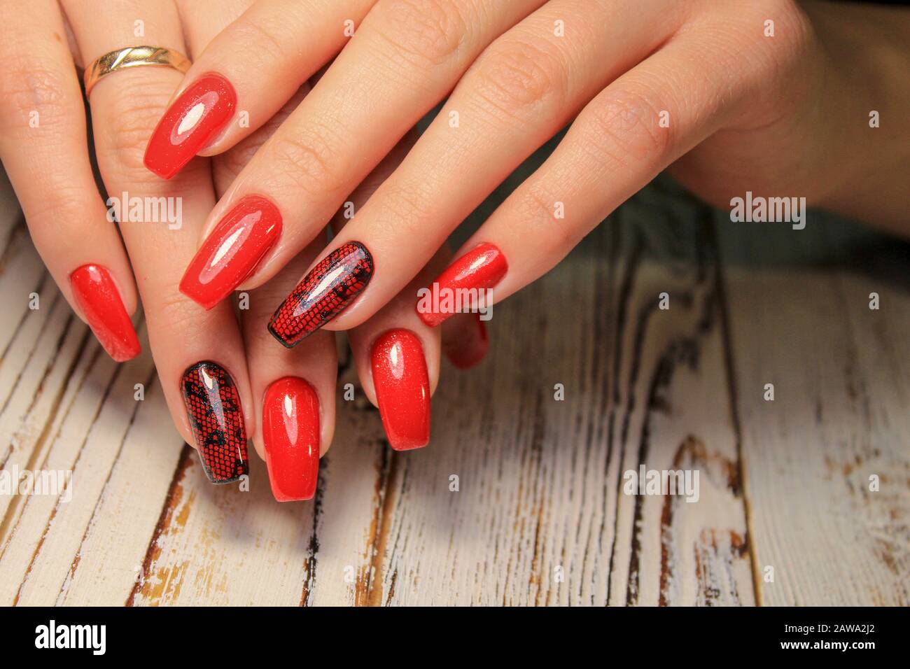 The refined beautiful female fingers Stock Photo - Alamy