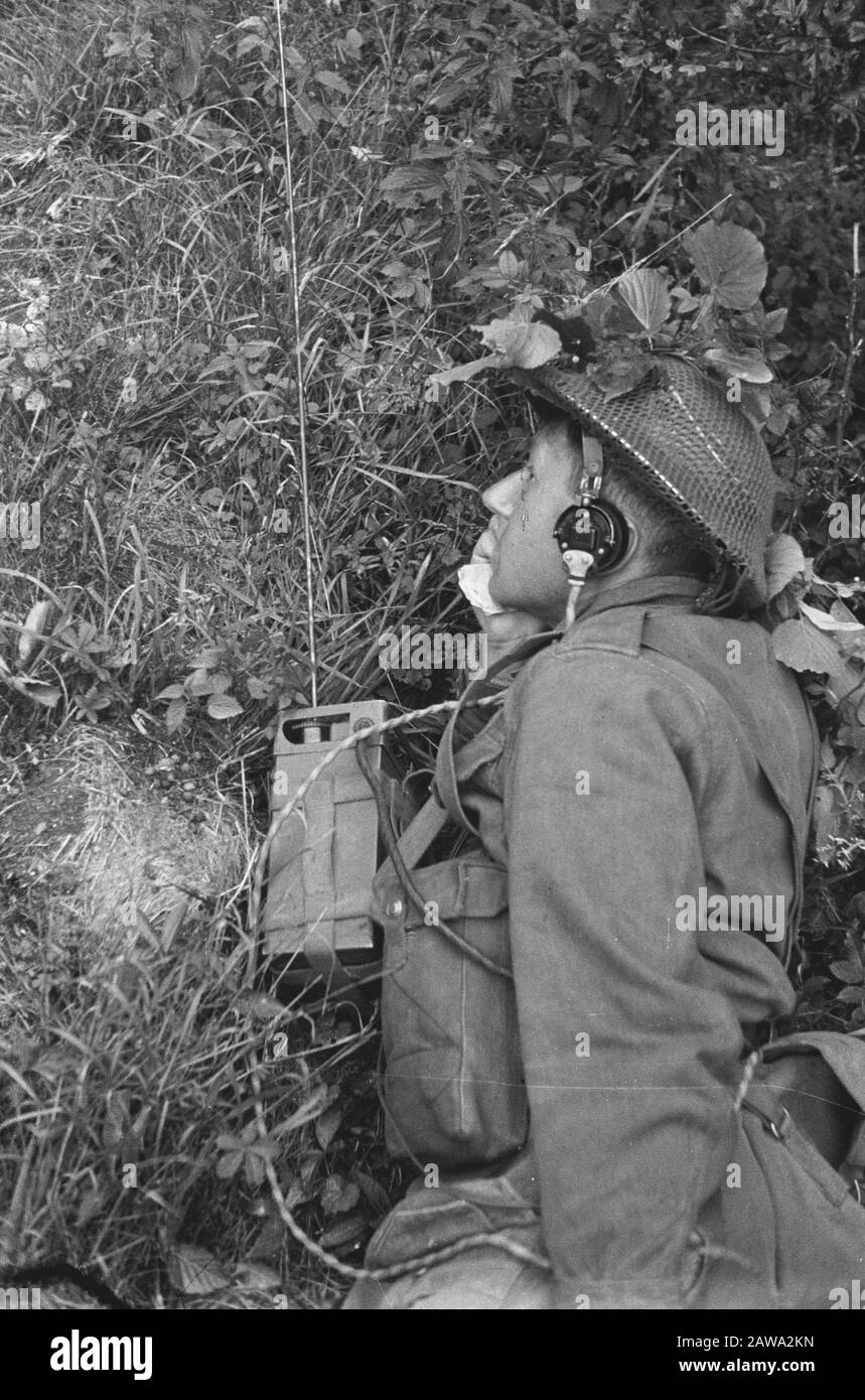 Netherlands Brigade maneuvers. Signa List taking cover [Exercises ...