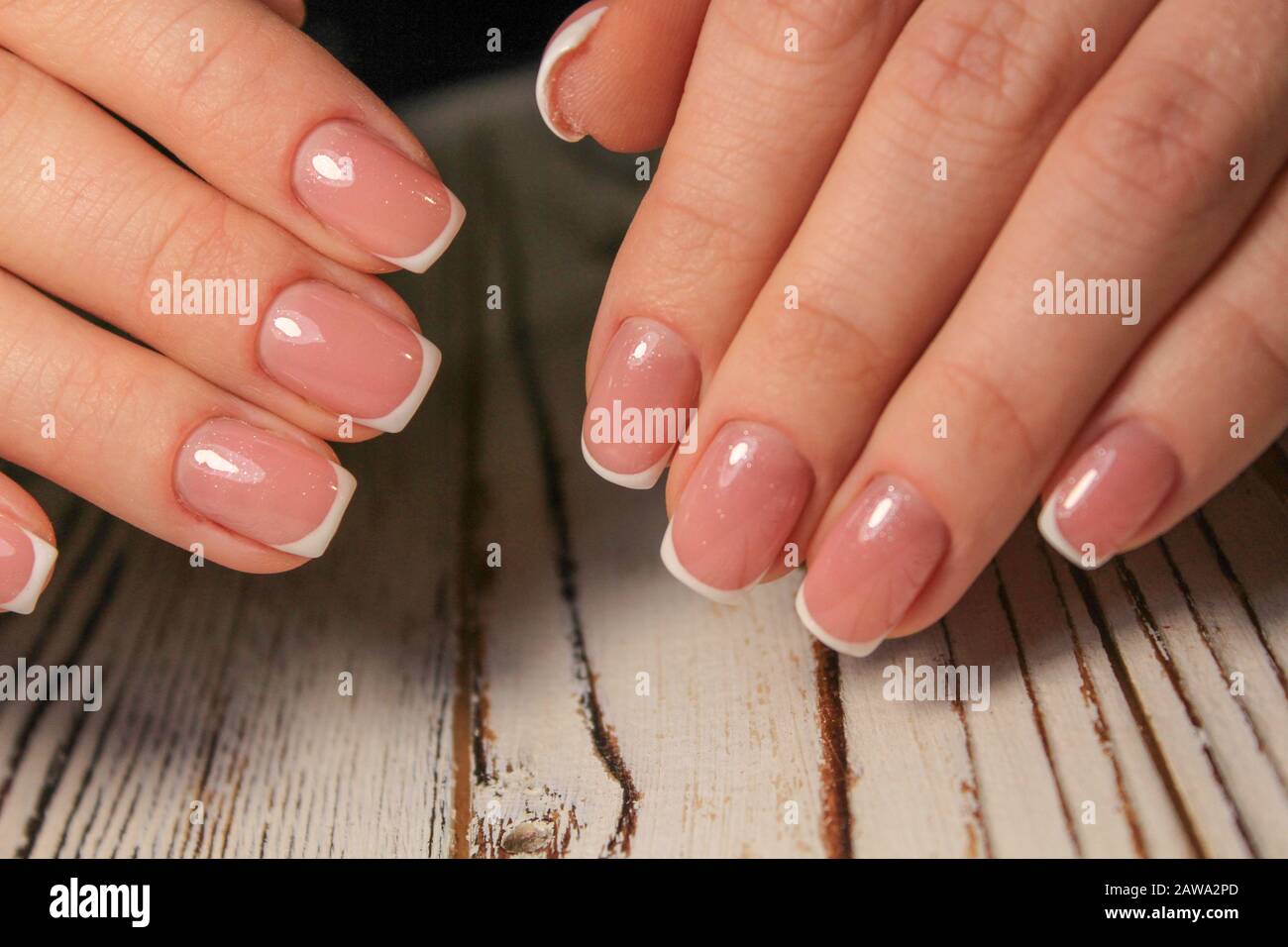 Women's hands with a stylish manicure Stock Photo - Alamy