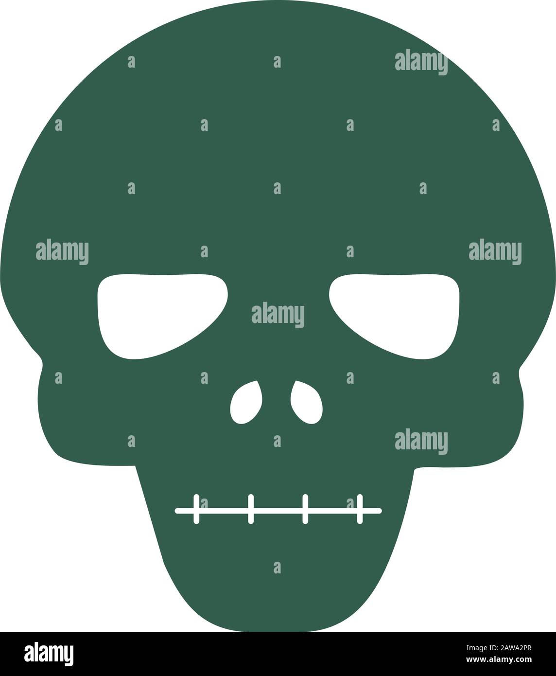 skull head face isolated icon Stock Vector Image & Art - Alamy