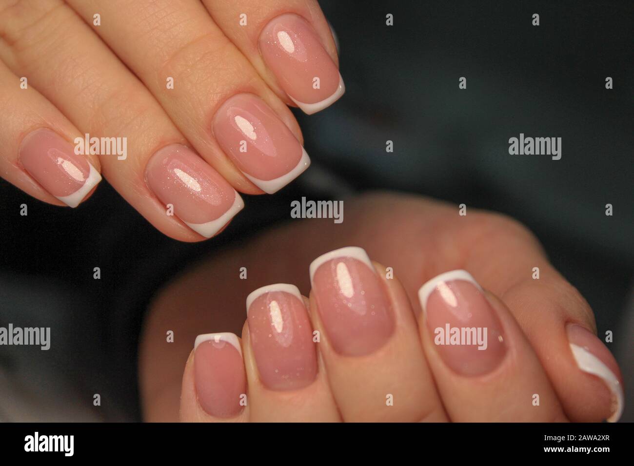 Women's hands with a stylish manicure Stock Photo - Alamy