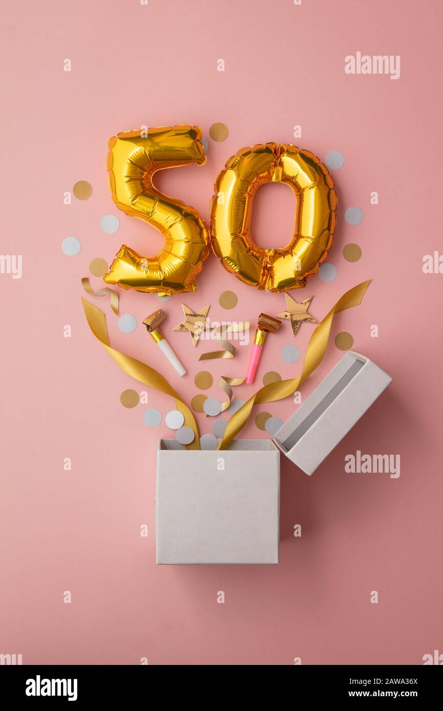 Happy 50th birthday card hi-res stock photography and images - Alamy