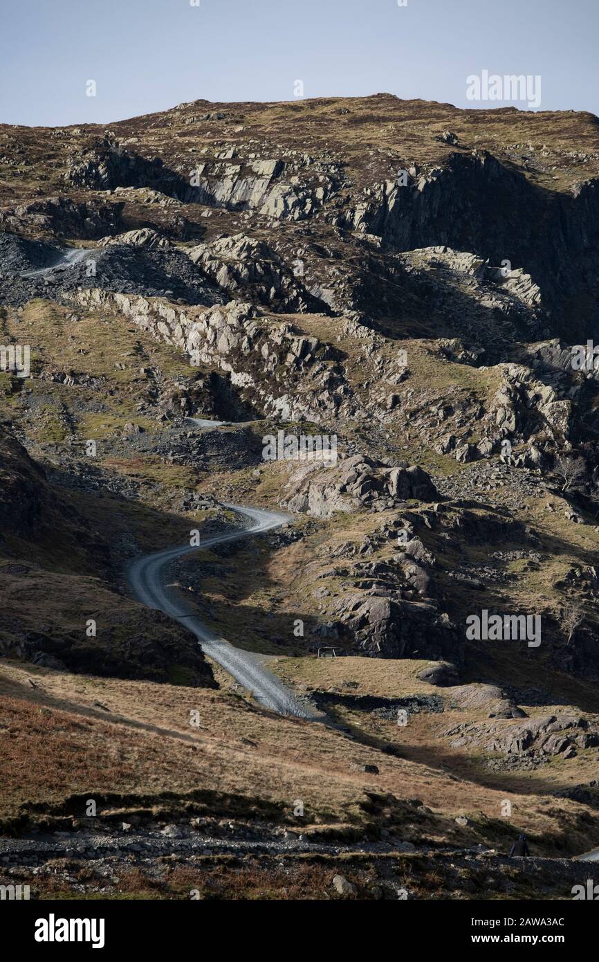 Part of the Honister Slate Mine in the Lake District NAtional PArk ...