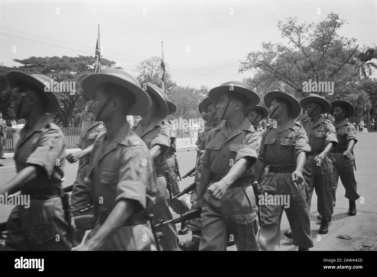 Festivities in the transfer and withdrawal of British troops from ...
