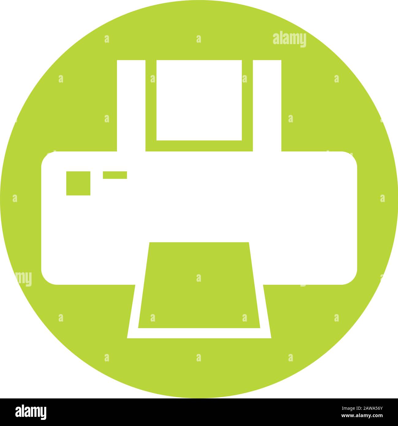 computer printer hardware device isolated icon Stock Vector Image & Art ...