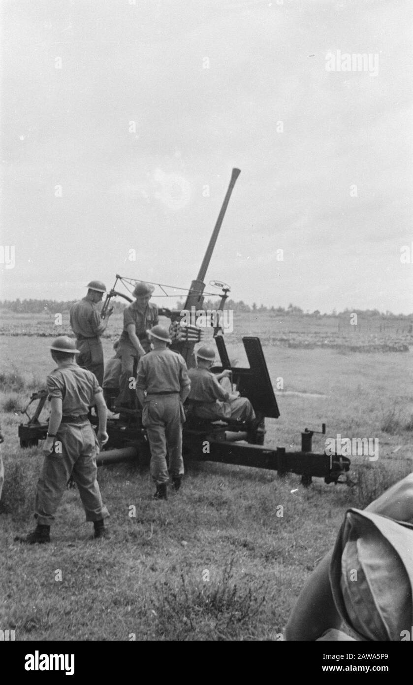 Luchtvaartdag Military Aviation at the airport Kemajoran Flak (40mm ...