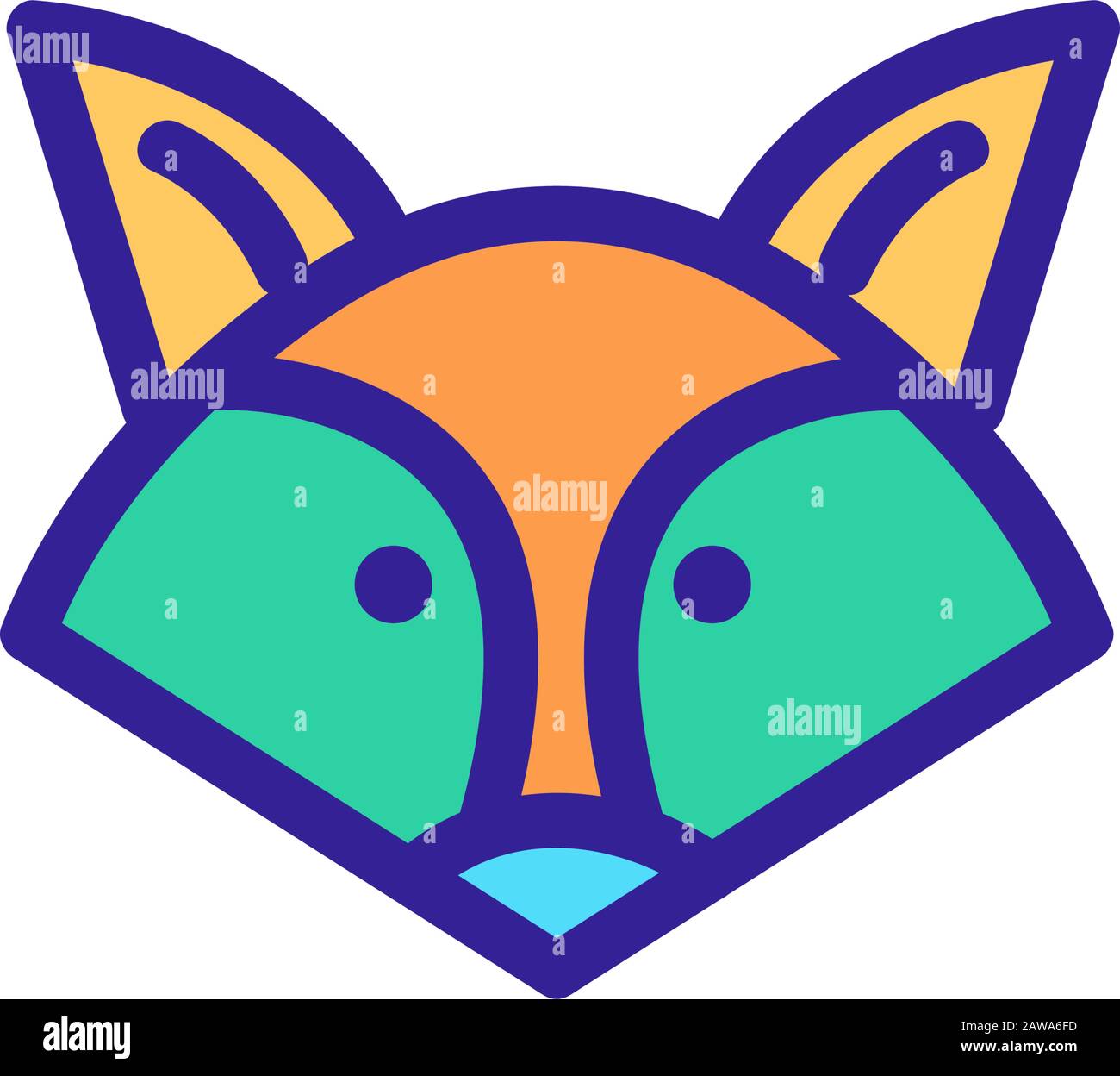 raccoon icon vector. Isolated contour symbol illustration Stock Vector ...