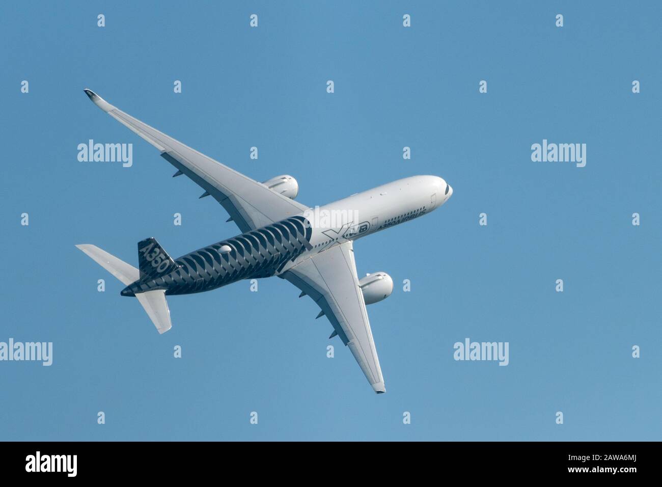 August 30, 2019. Zhukovsky, Russia. long-range wide-body twin-engine ...