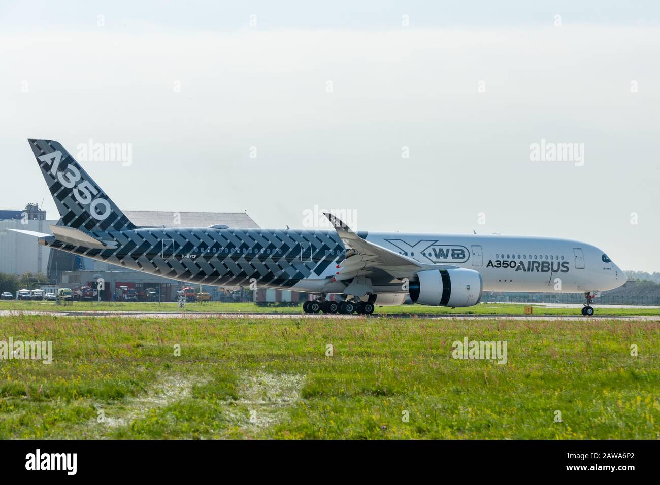 August 30, 2019. Zhukovsky, Russia. long-range wide-body twin-engine ...