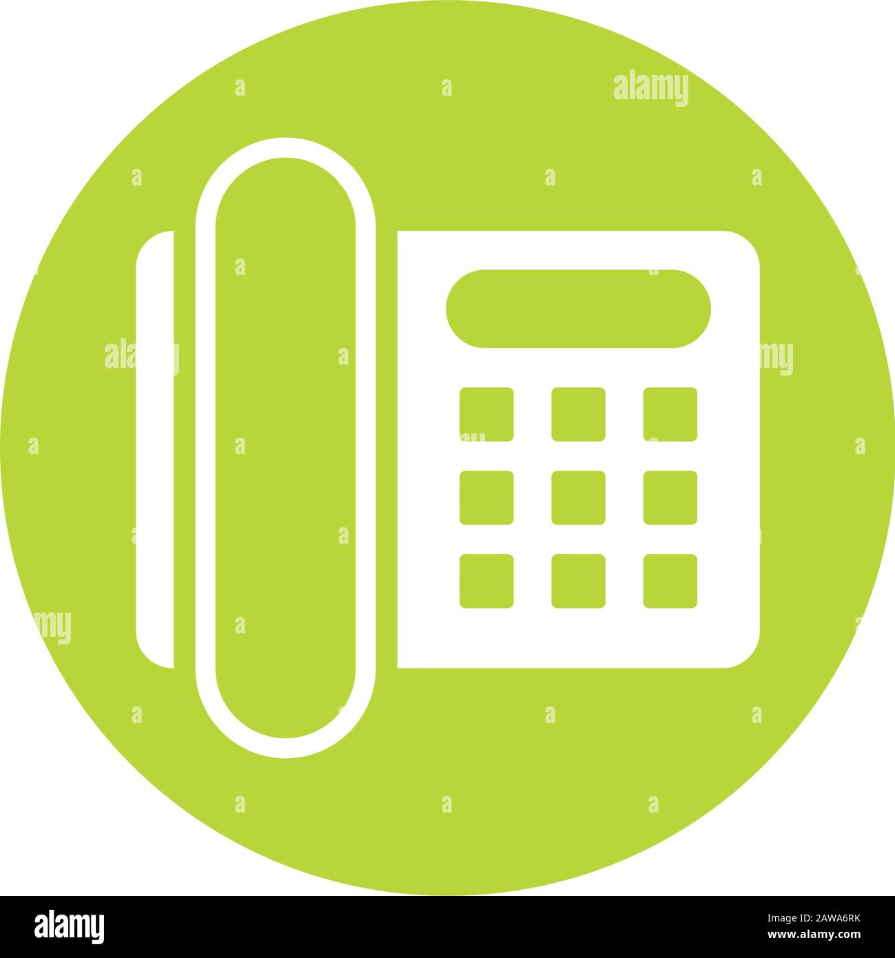 digital telephone communication device isolated icon Stock Vector Image ...