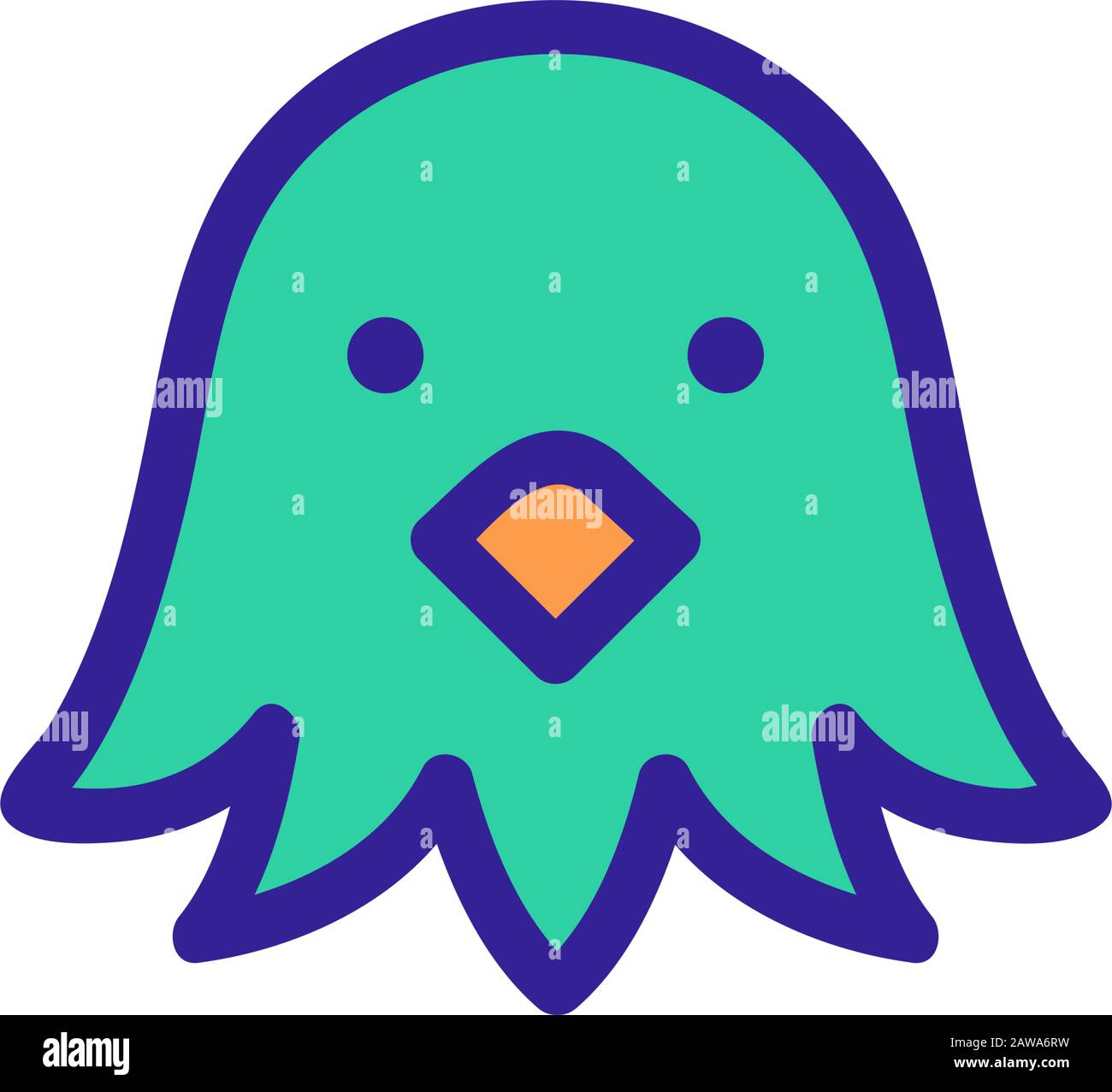 Pigeon icon vector. Isolated contour symbol illustration Stock Vector ...