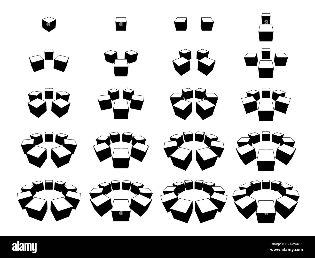 Progression abstract design Stock Vector Images - Alamy