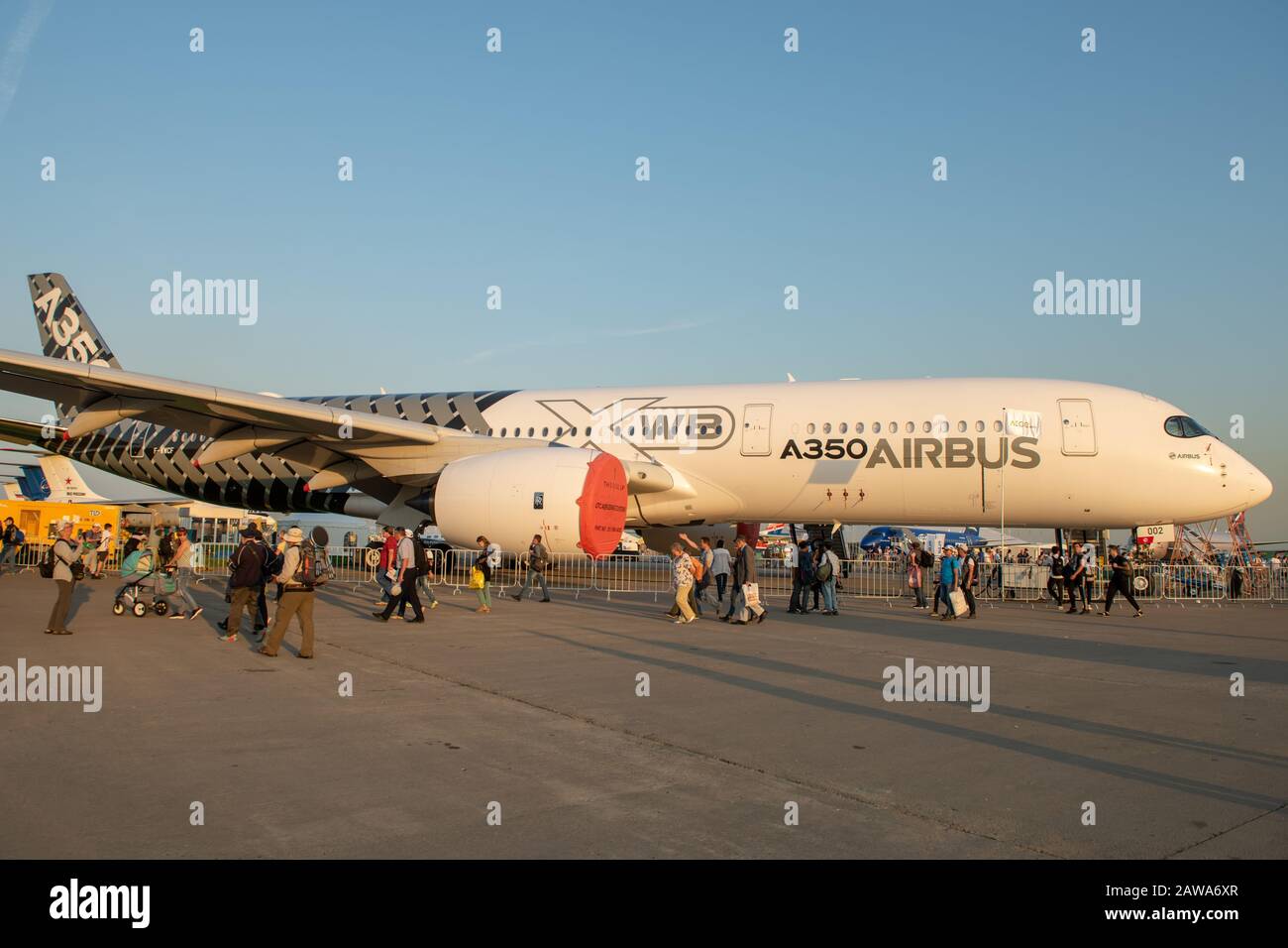 August 30, 2019. Zhukovsky, Russia. long-range wide-body twin-engine ...