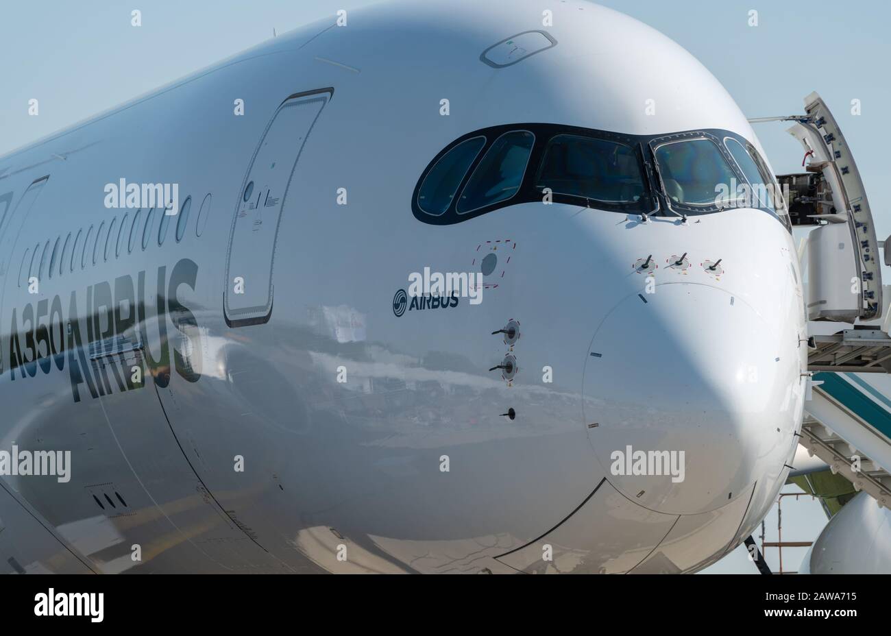August 30, 2019. Zhukovsky, Russia. long-range wide-body twin-engine ...