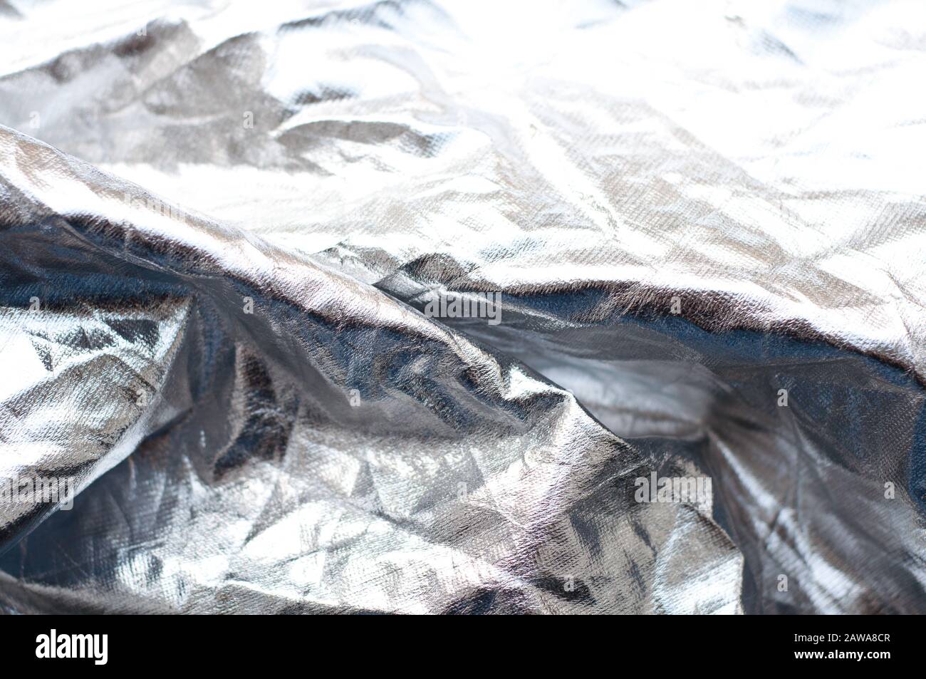 Silver fabric texture hi-res stock photography and images - Alamy