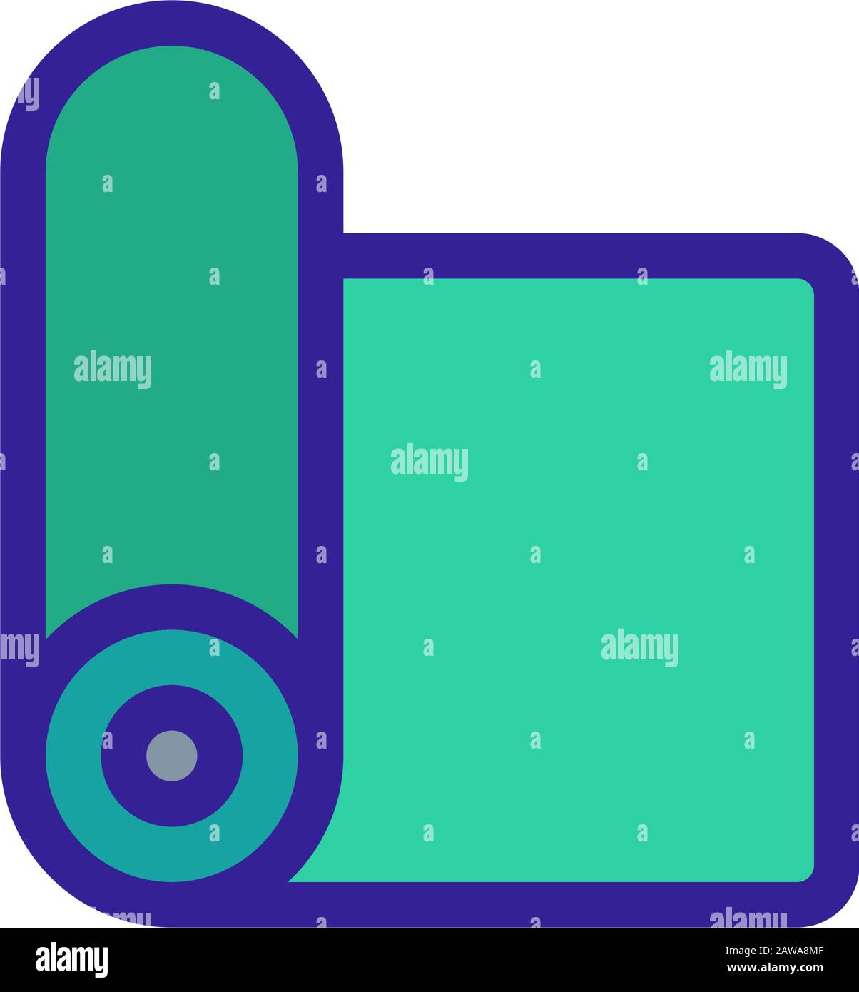 Silk fabric icon vector. Isolated contour symbol illustration Stock ...