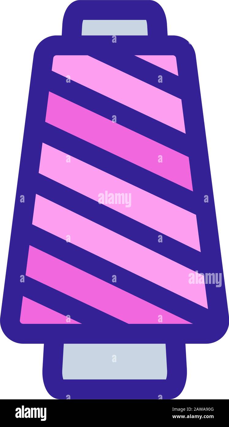 Silk thread icon vector. Isolated contour symbol illustration Stock ...