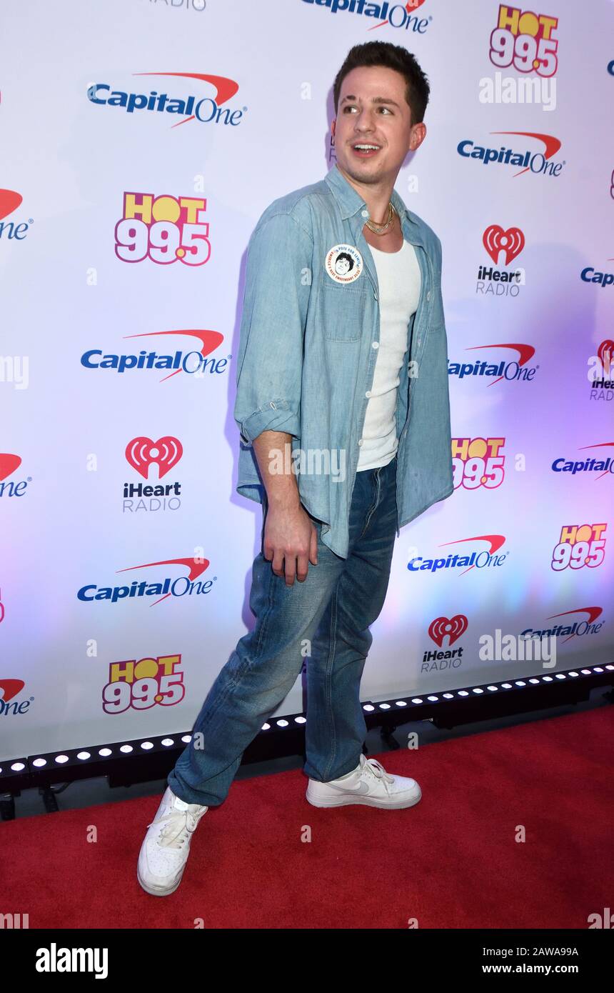 WASHINGTON, DC, USA - DECEMBER 16, 2019: Charlie Puth at HOT 99.5's ...