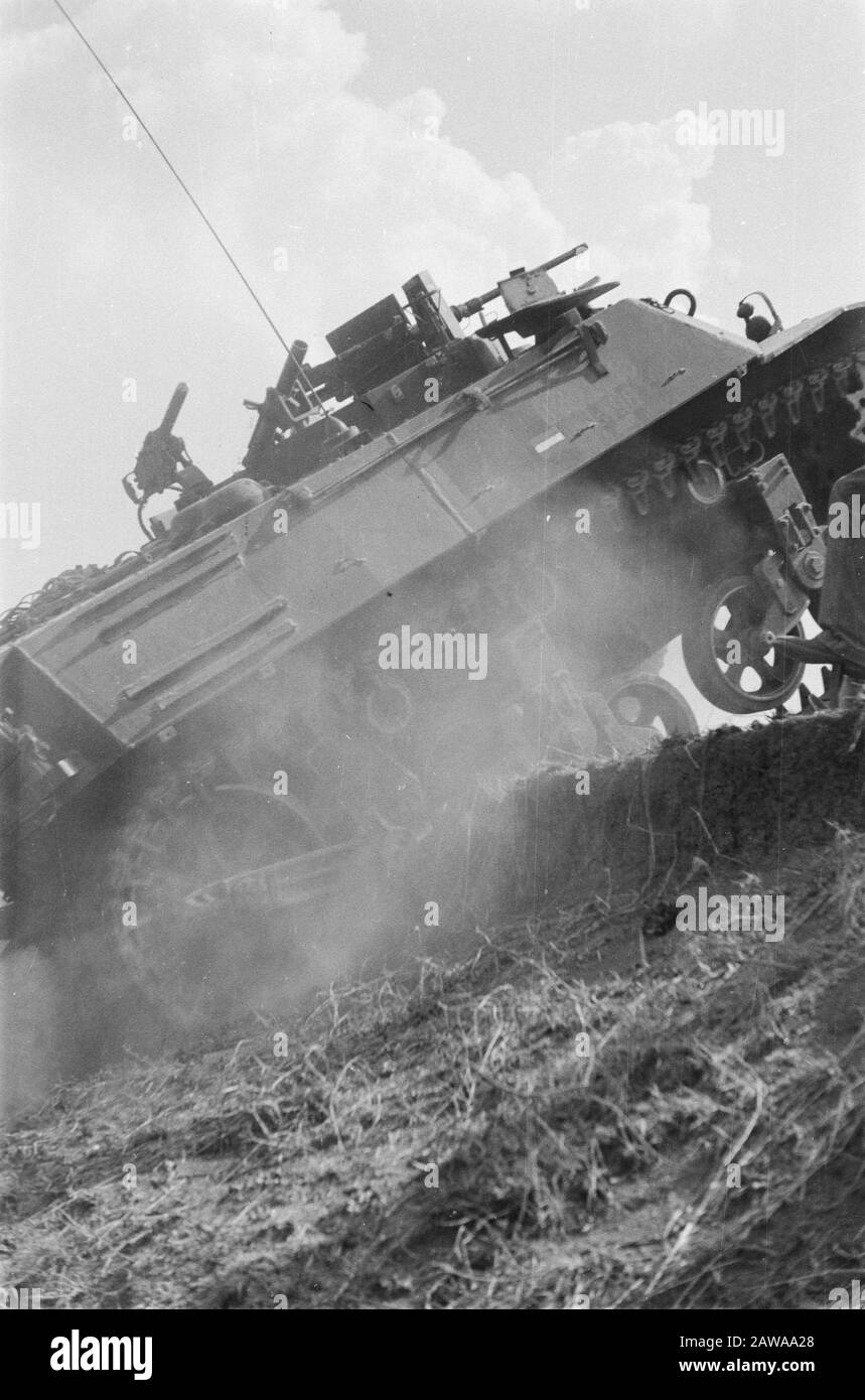 Tank Maneuvers Batavia Maneuvers Squadron Vechtwagens KNIL. Date ...