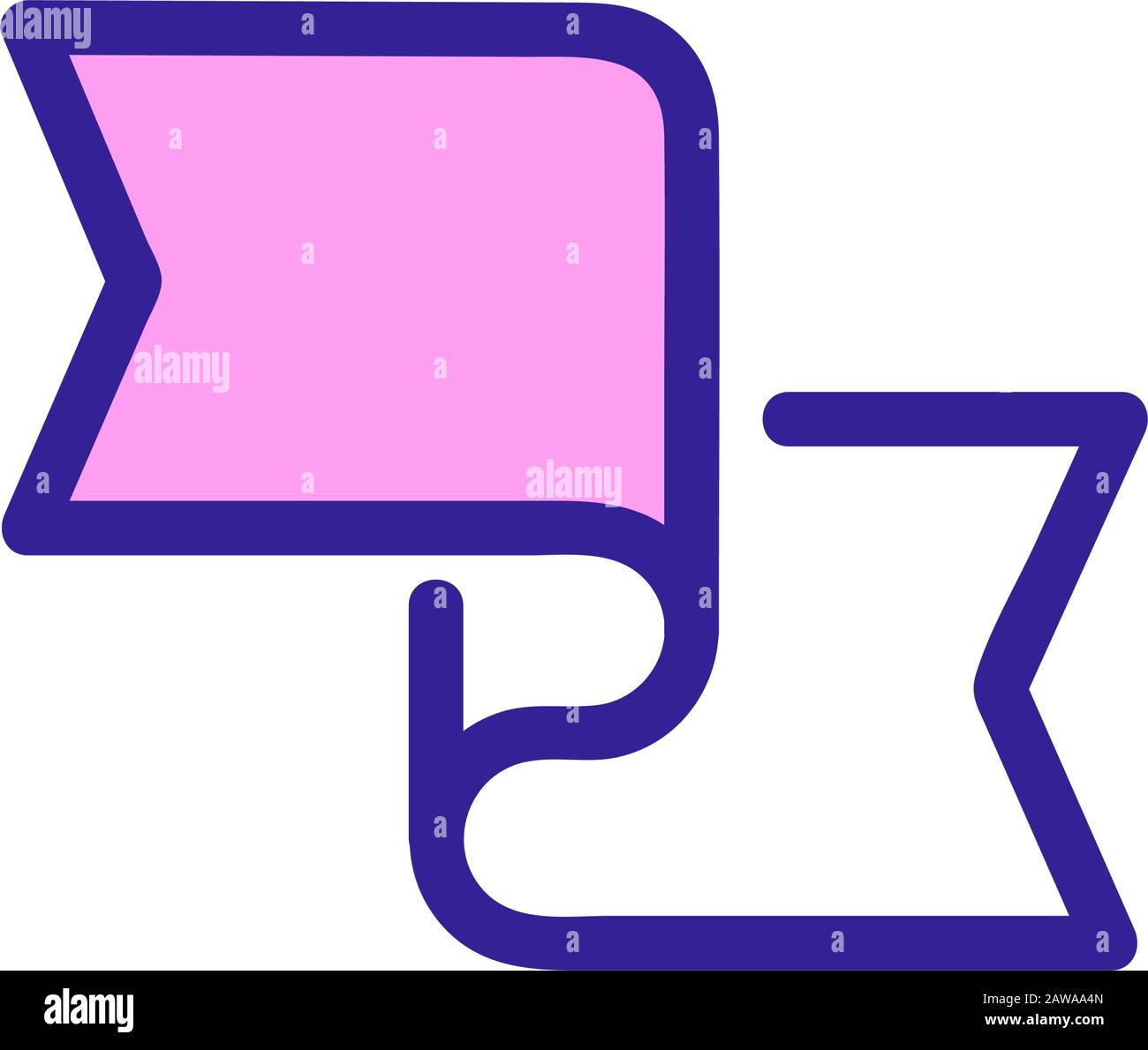 Silk fabric icon vector. Isolated contour symbol illustration Stock ...