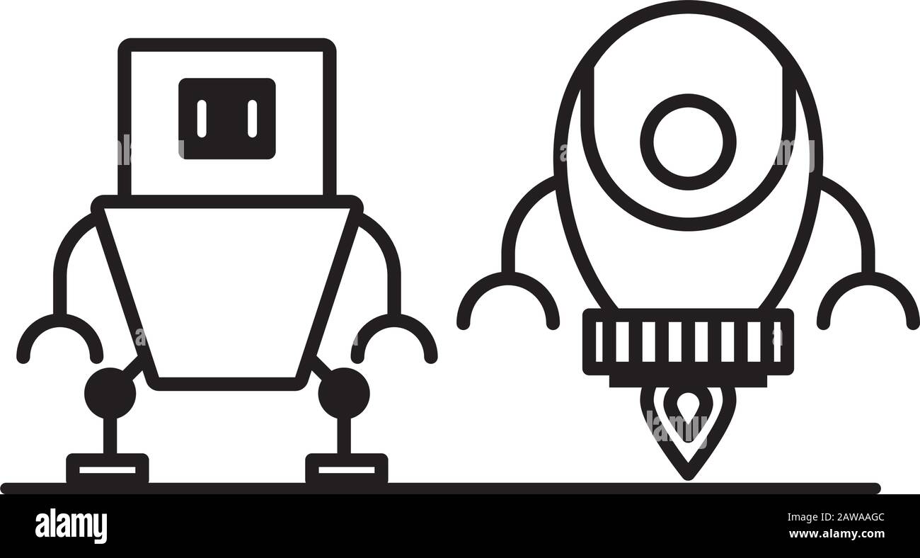 Robot feet Stock Vector Images - Alamy