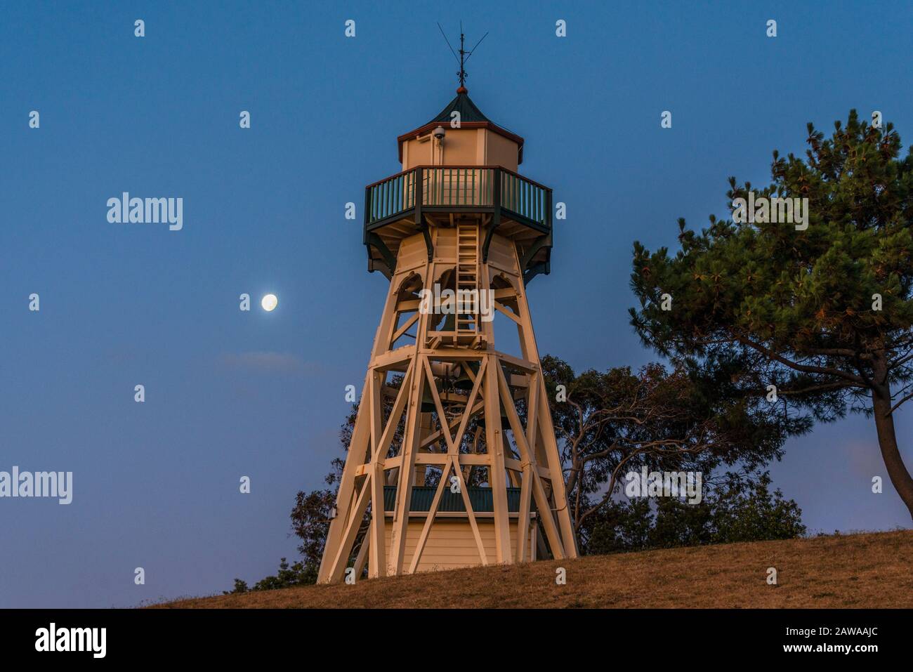 The Cooks Garden bell tower and early fire warning tower, at Whanganui ...