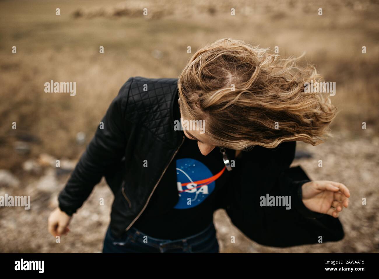 Strong Wind Blowing Woman High Resolution Stock Photography and Images ...