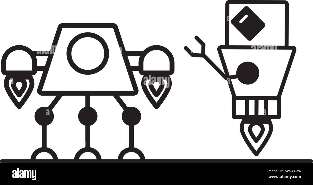 Robot feet Stock Vector Images - Alamy