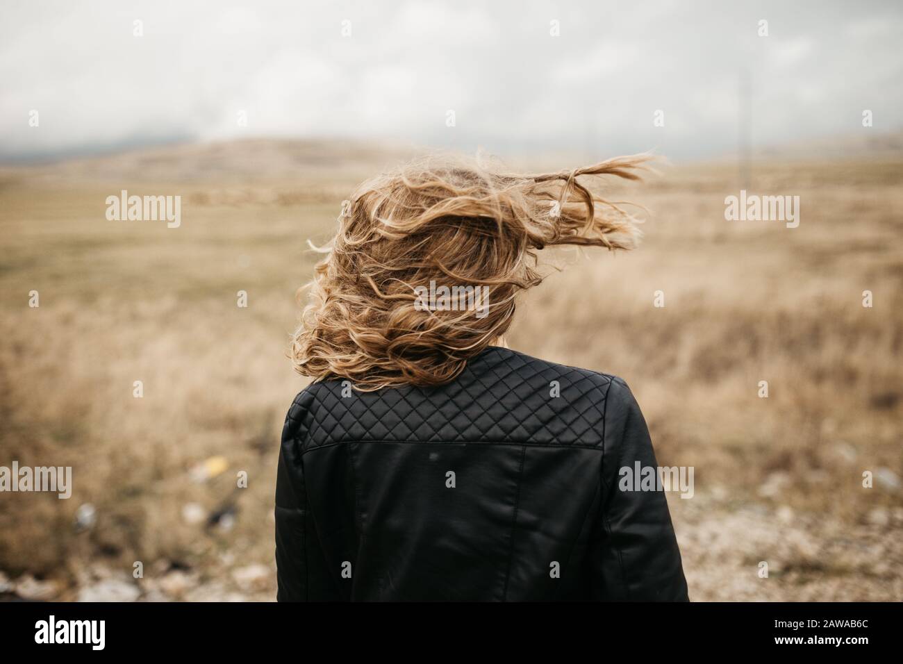 Strong Wind Blowing Woman High Resolution Stock Photography and Images ...