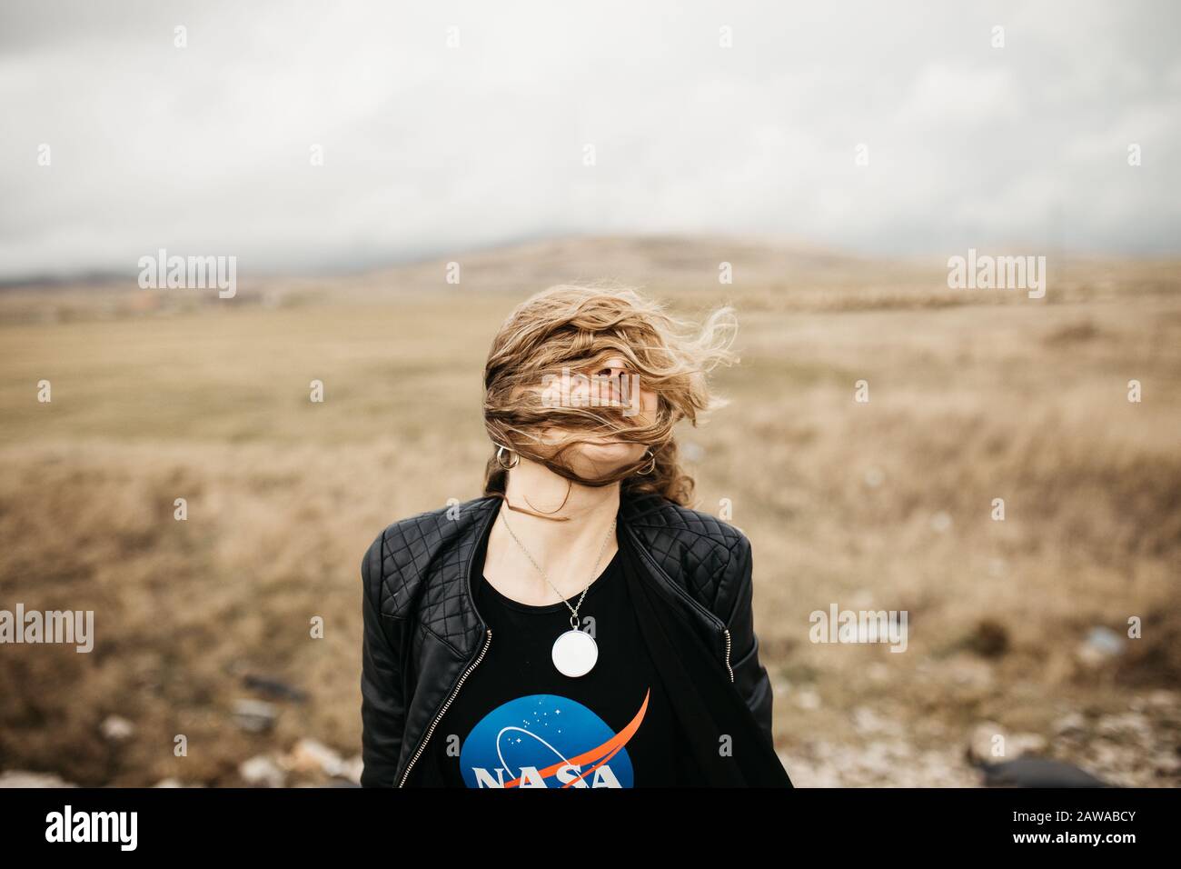 Strong Wind Blowing Woman High Resolution Stock Photography and Images ...