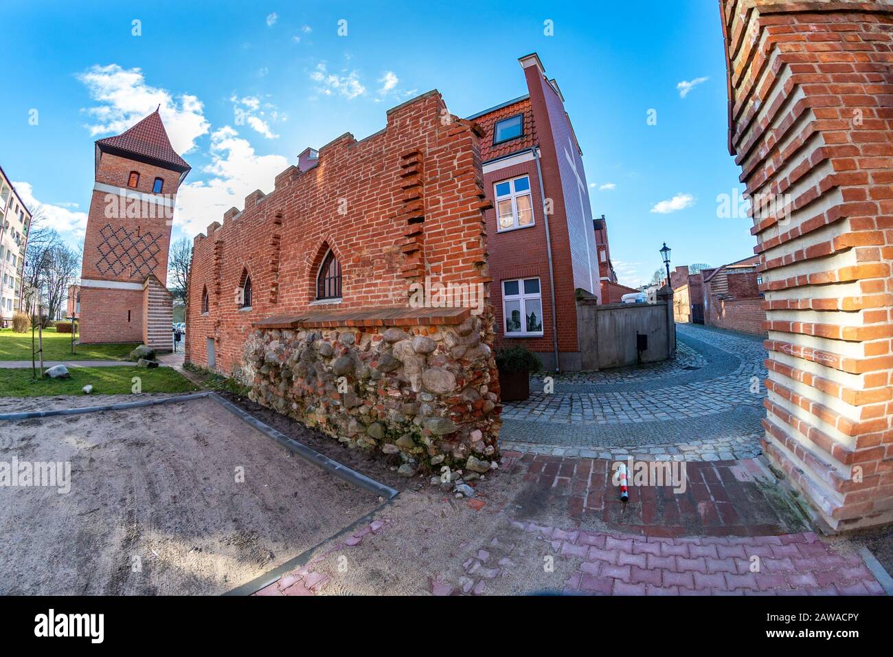 Lebork old town walls hi-res stock photography and images - Alamy