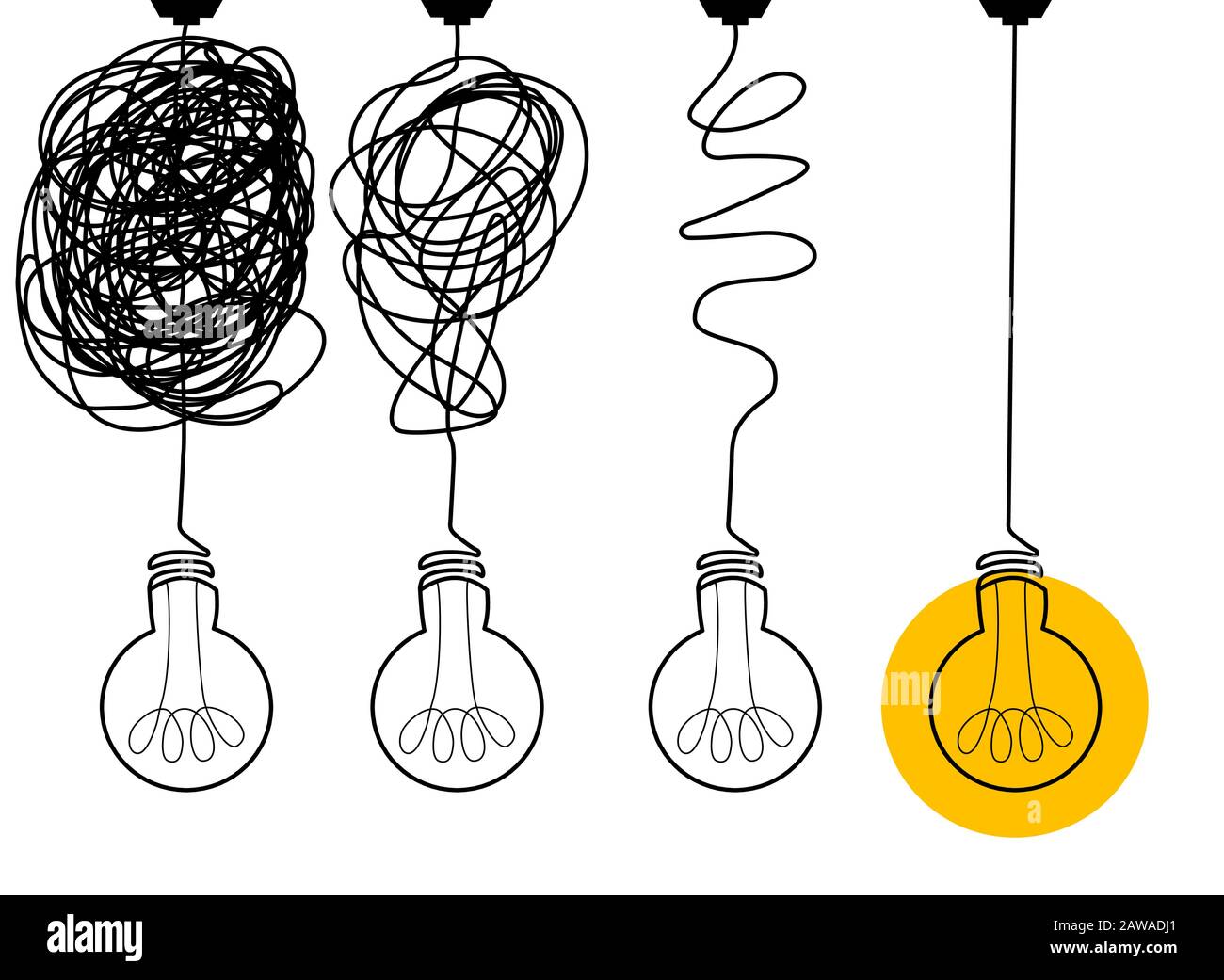 Led smart light bulb Stock Vector Images - Alamy