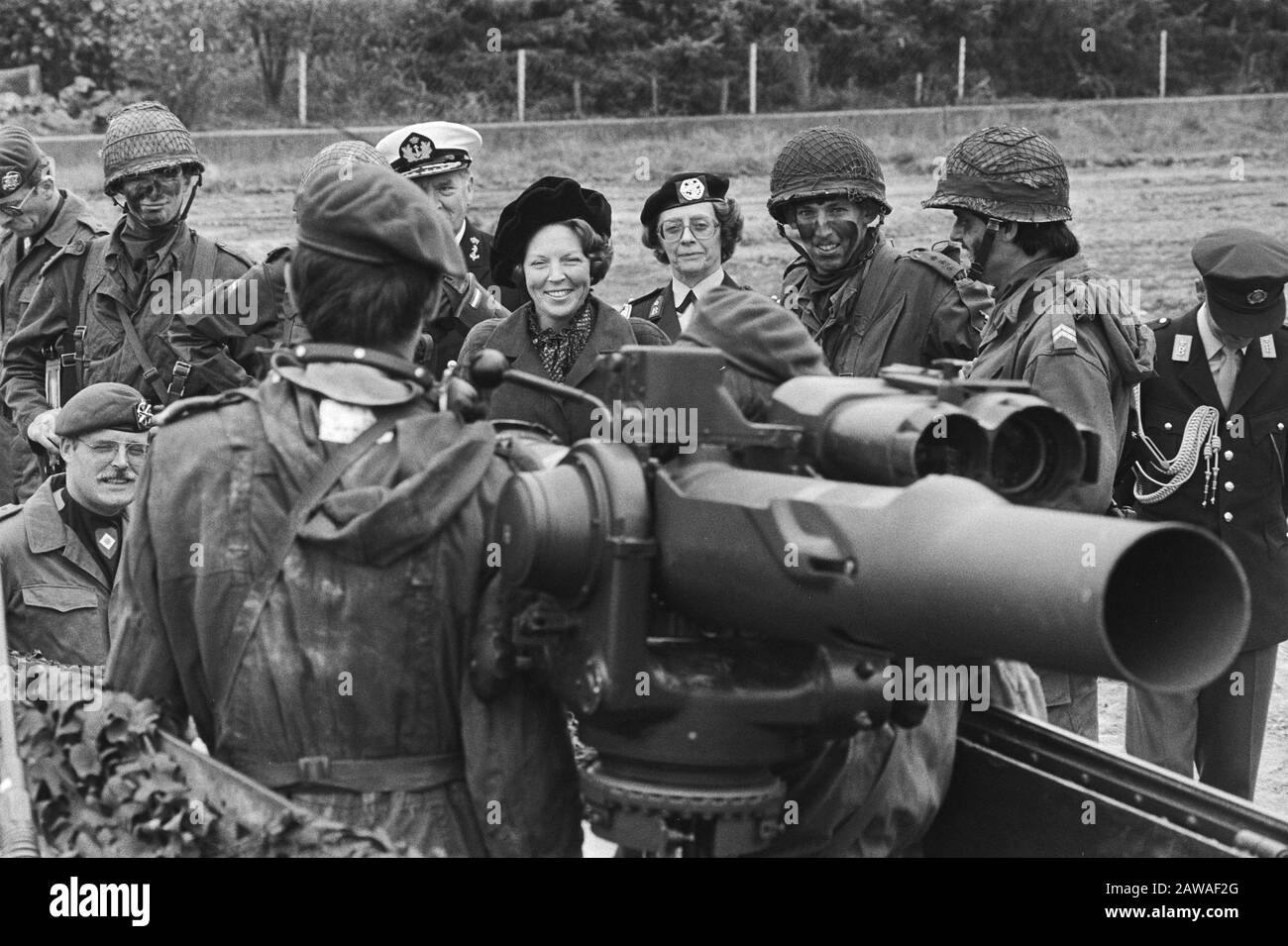 NATO Exercise Atlantic Lion in West Germany visited by Queen Beatrix ...
