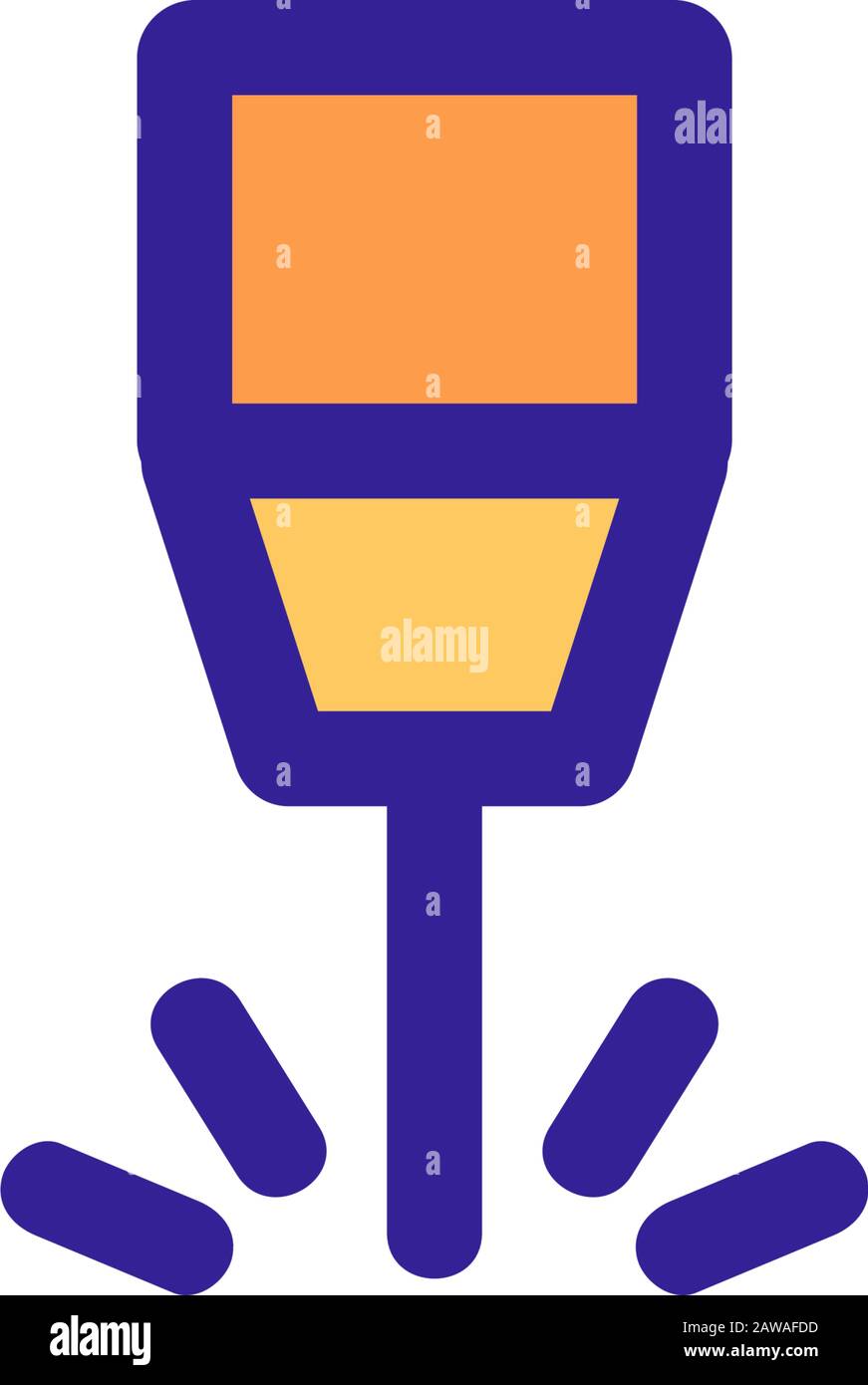 Laser welding cutting icon vector. Isolated contour symbol illustration ...