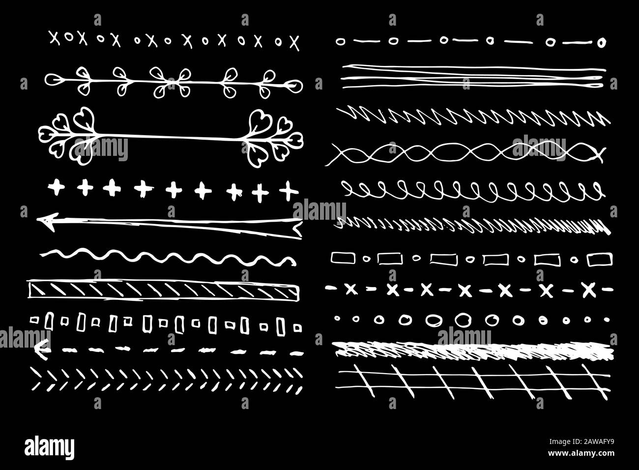 Vintage arrow hand drawn Stock Vector Images - Alamy