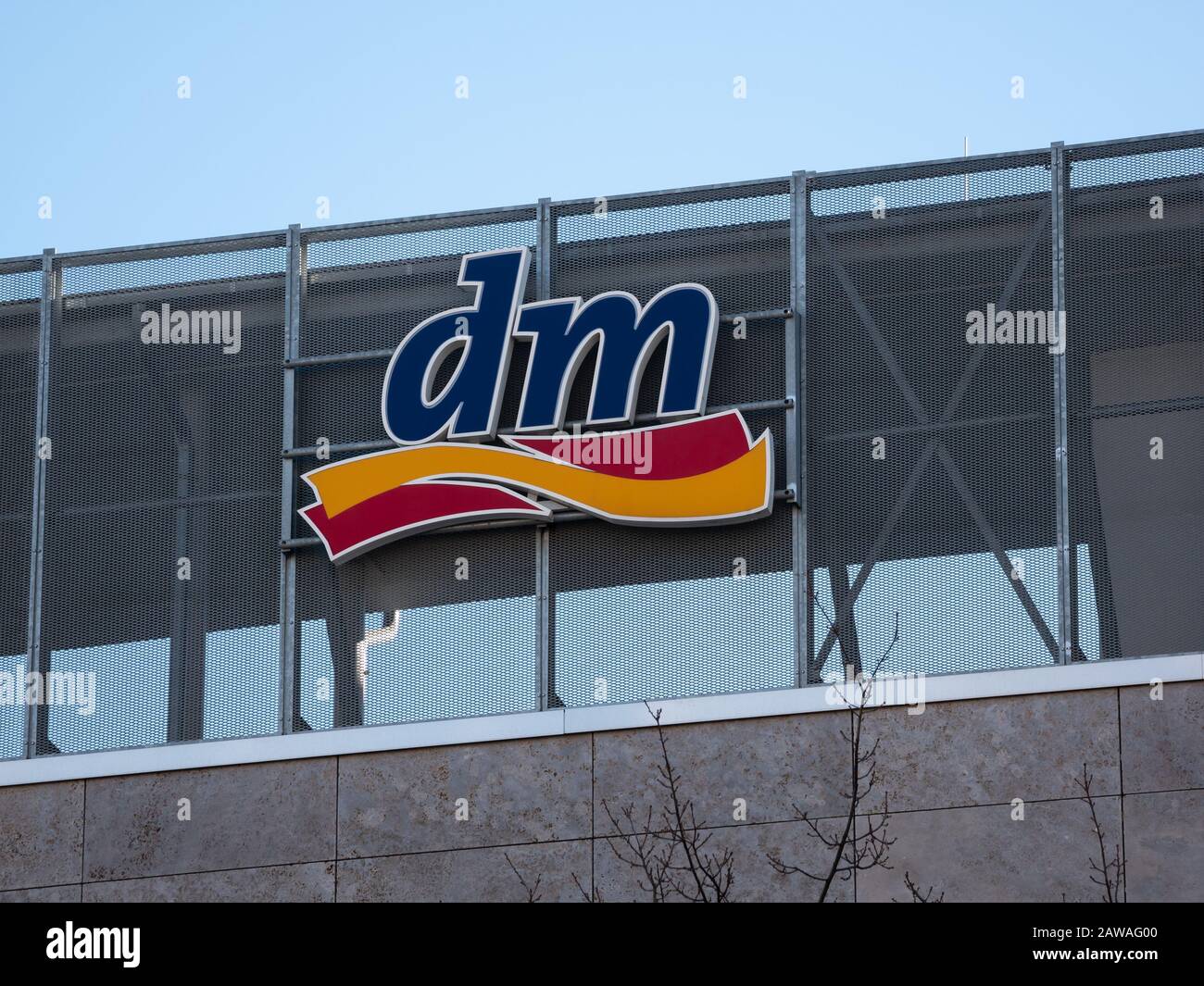 BERLIN, GERMANY - FEBRUARY 4, 2020: dm Logo At A Store In Berlin ...