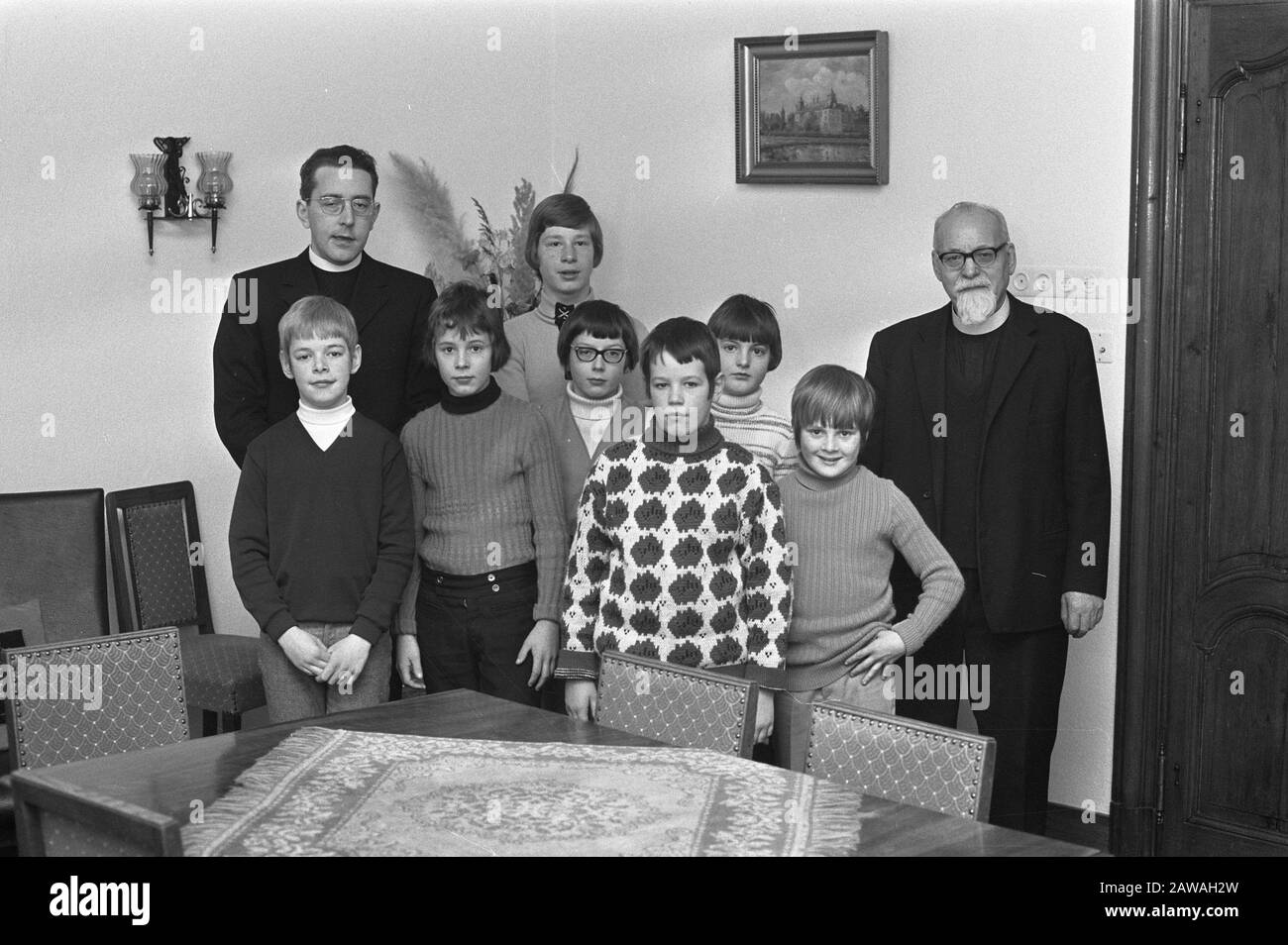 Mgr. JM Gijsen (newly appointed bishop of Roermond), walking (left ...