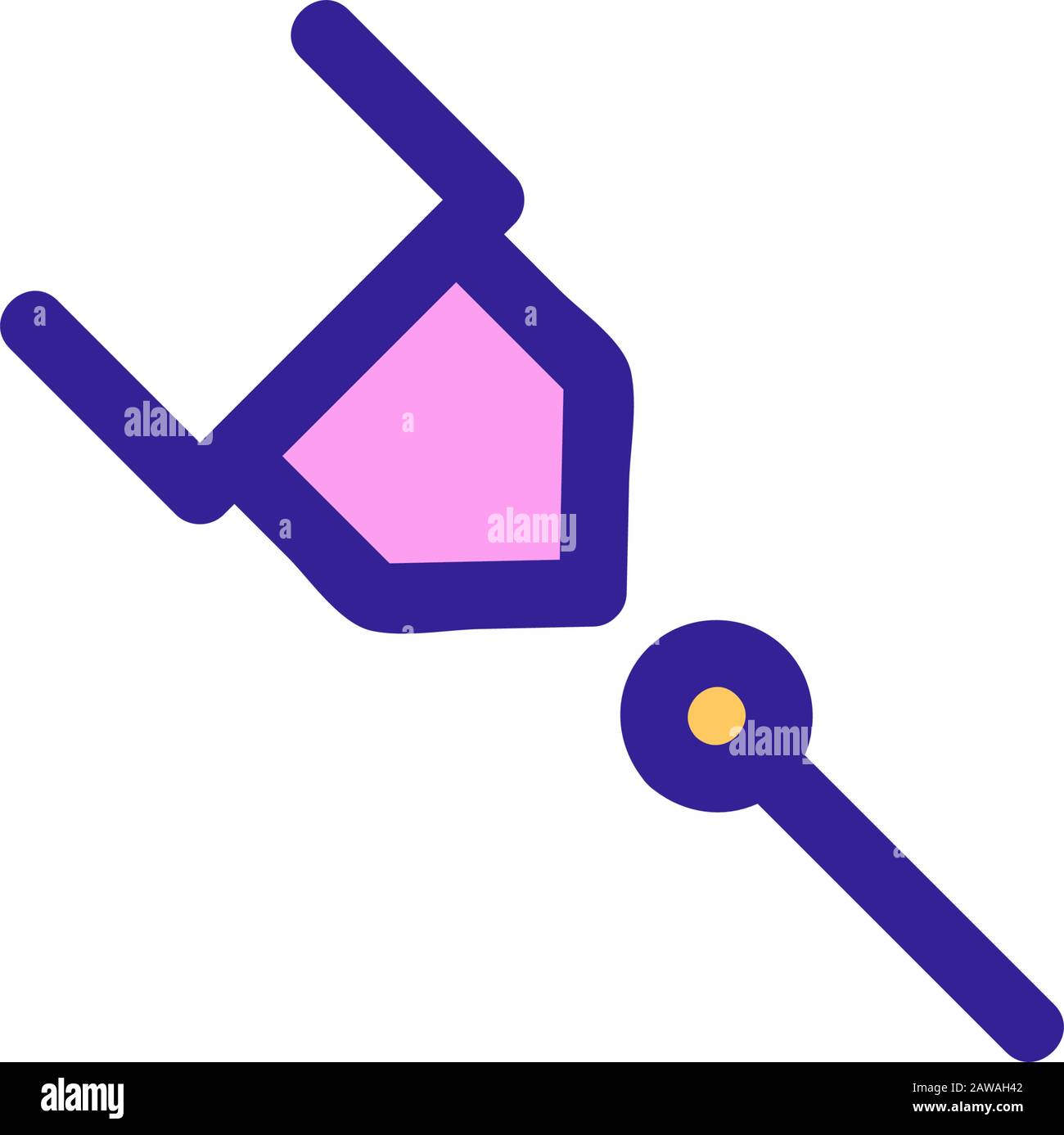 Laser welding cutting icon vector. Isolated contour symbol illustration ...