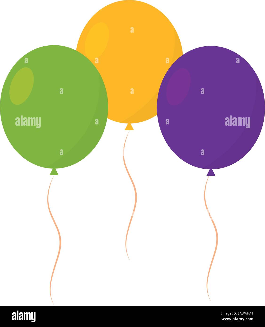 Balloons helium isolated icon Stock Vector Images - Alamy